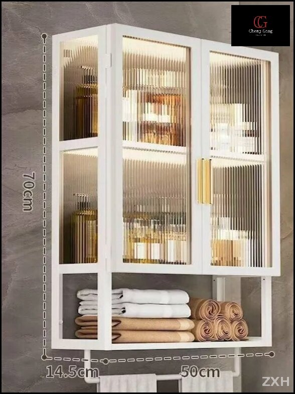 Эксклюзивный настенный шкаф 50х14.5х70 см для организации хранения в ванной комнате