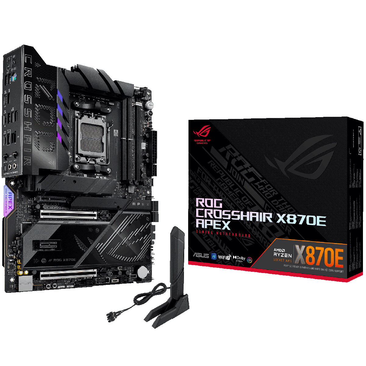 ASUS ROG Crosshair X870E APEX (RTL) AM5 2xPCI-E 5GbLAN+WiFi+BT SATA ATX 2DDR5