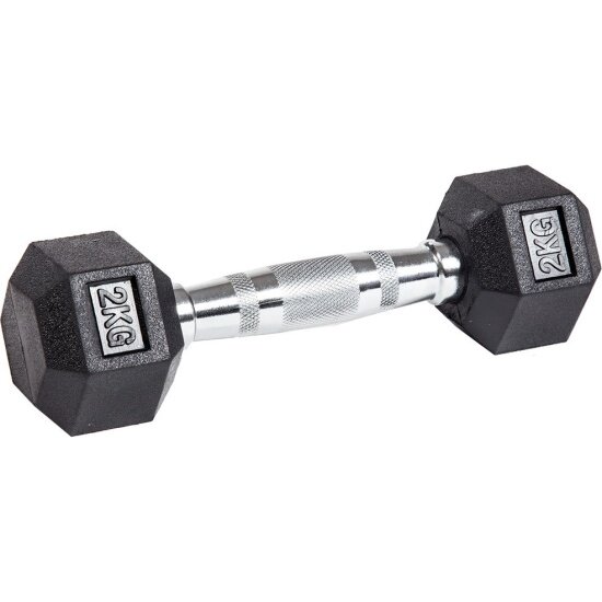 Гантель неразборная Victoryfit гексагональная 2 кг