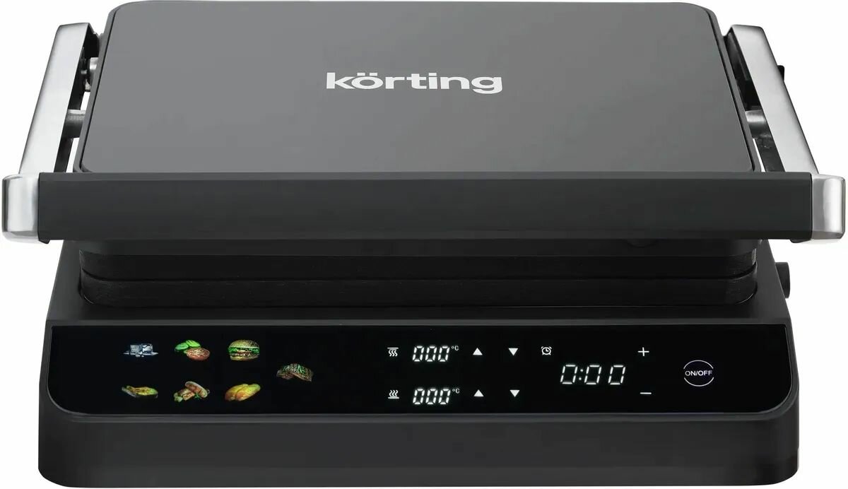 Электрогриль Korting "KGPA 0405", мощность 2000Вт, антипригарное покрытие, 7 режимов
