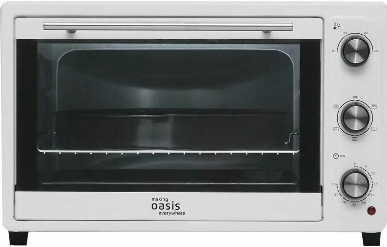 Мини-печь Making Oasis Everywhere M-S45W, белая, 3 режима, 2000 Вт, таймер, эмаль — фото 1