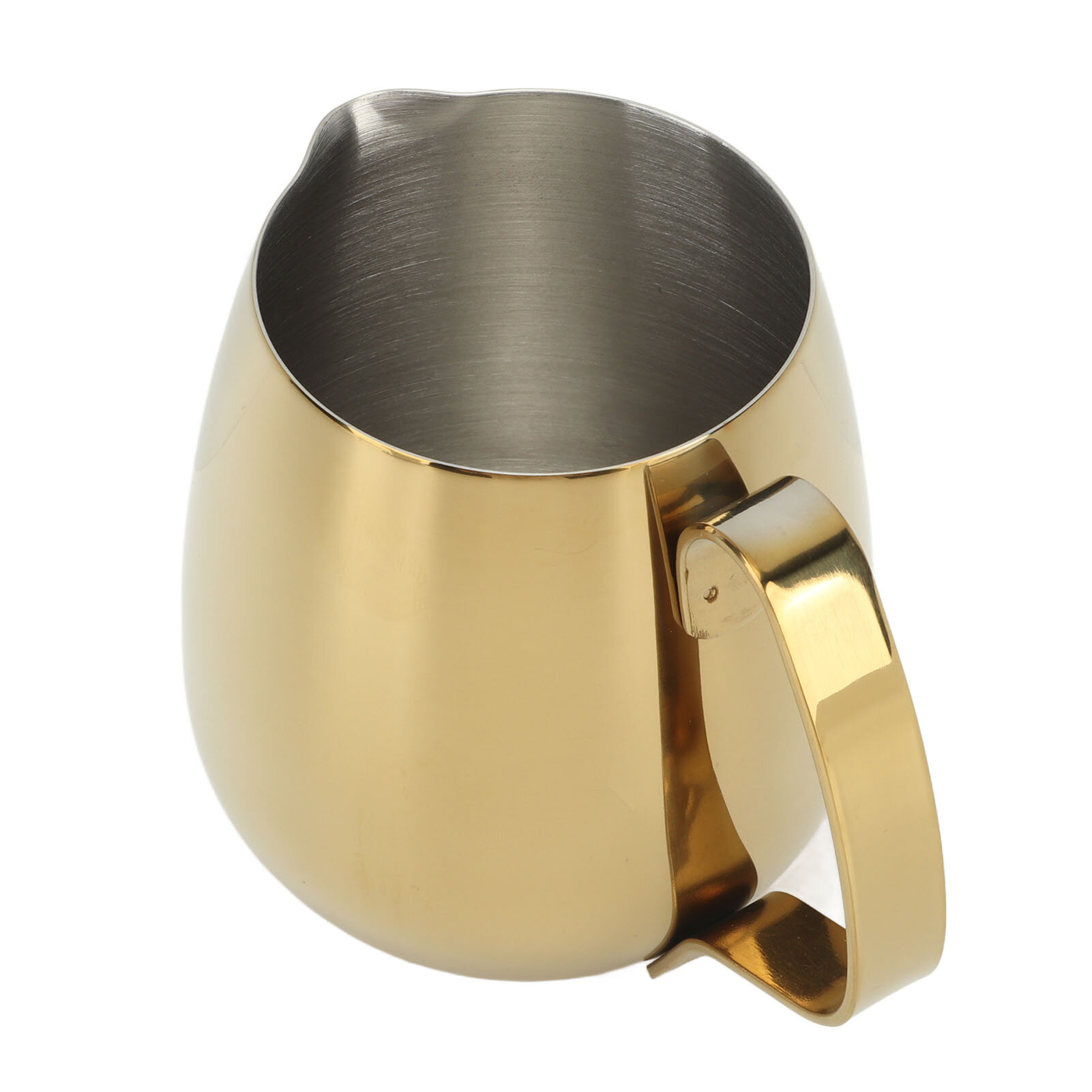 Чашка для кофе и молока из нержавеющей стали, кувшин для вспенивания молока, кувшин для капучино, латте, золотой, 350 мл