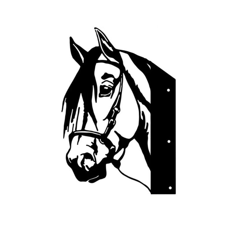 Металлическая голова лошади