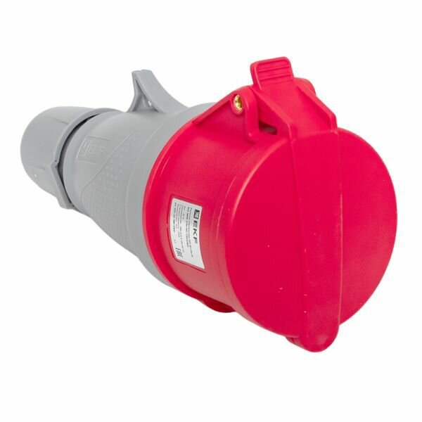 Розетка переносная 225 3P+PE+N 32А 380В IP44 PROxima, EKF PS-225-32-380-PRO (1 шт.)