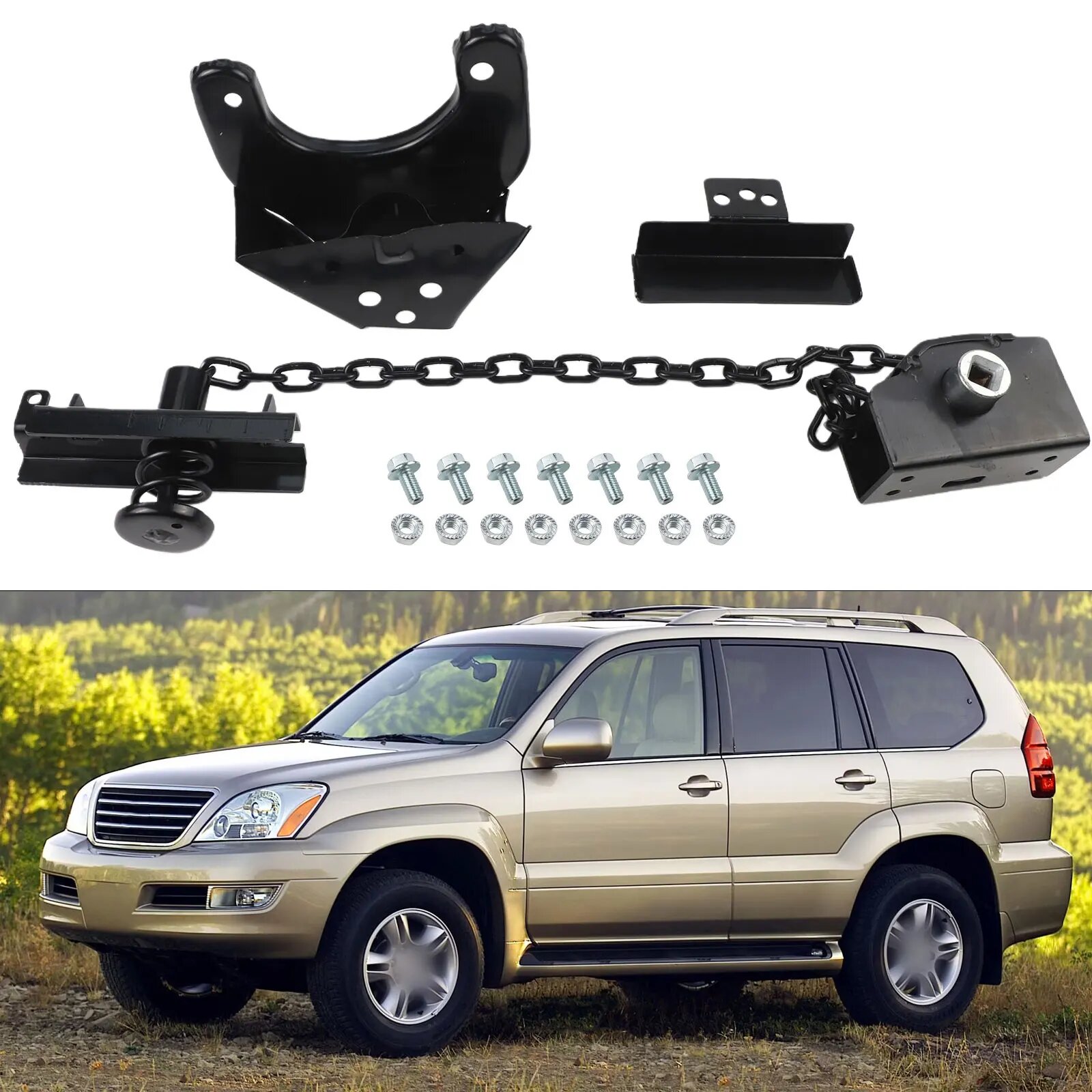 Автомобильный подъемник для запасного колеса 51900-60280 для Toyota для 4Runner для Lexus для GX470 2003-2009, сверхмощный металлический шарнир для запасного колеса