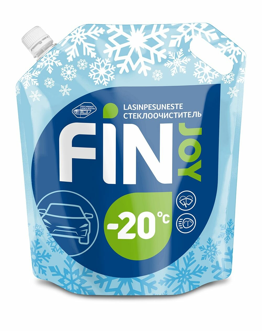 Автоочиститель стёкол FINJOY Tech для использования в зимний период -20° C, 3,5 л