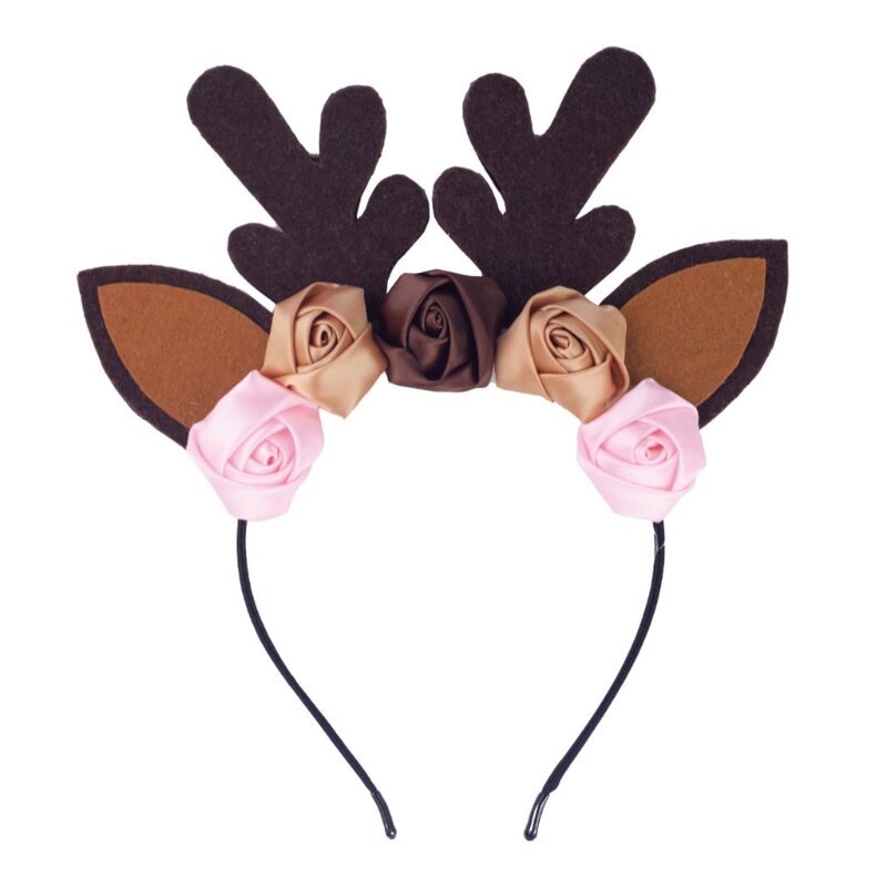 Детские оленя костюм рождественский косплей наряд оленя рога, Лента для волос