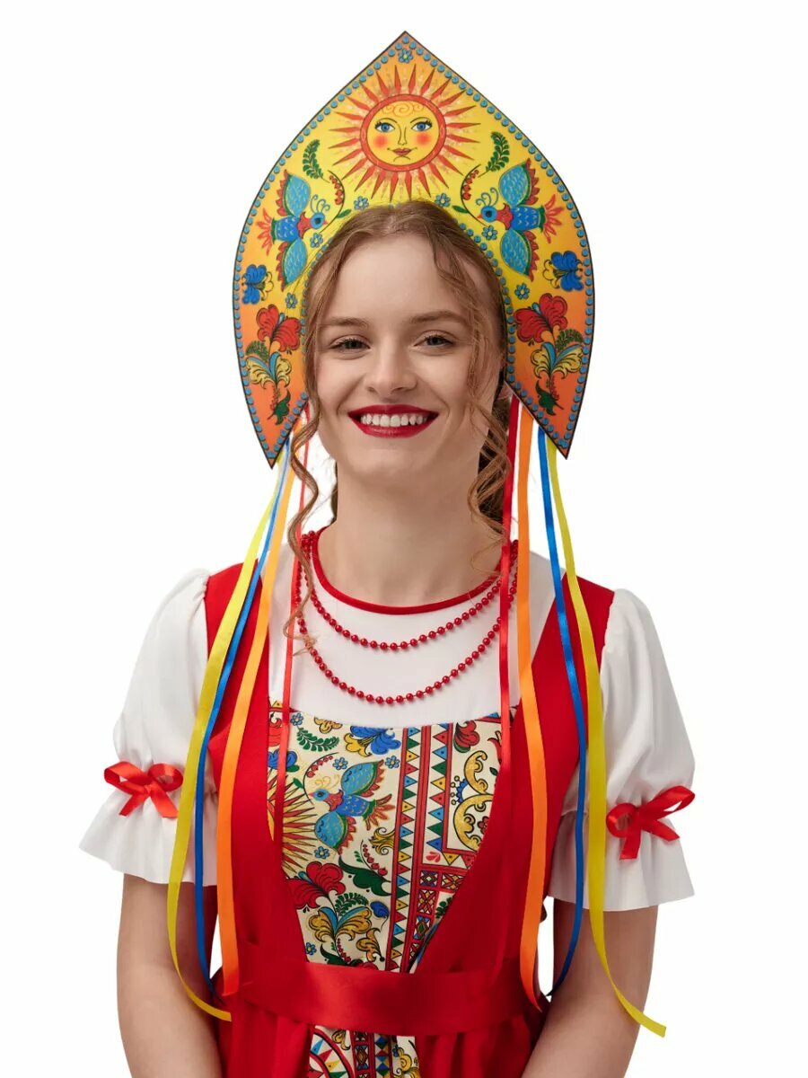 Кокошник русский народный Солнце женский взрослый
