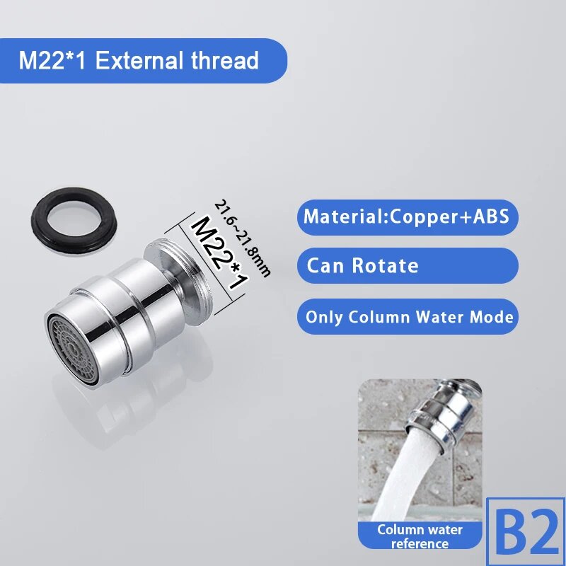 Водосберегающий латунный аэратор Gnimauhz 18/20/22/24 мм M22 Copper