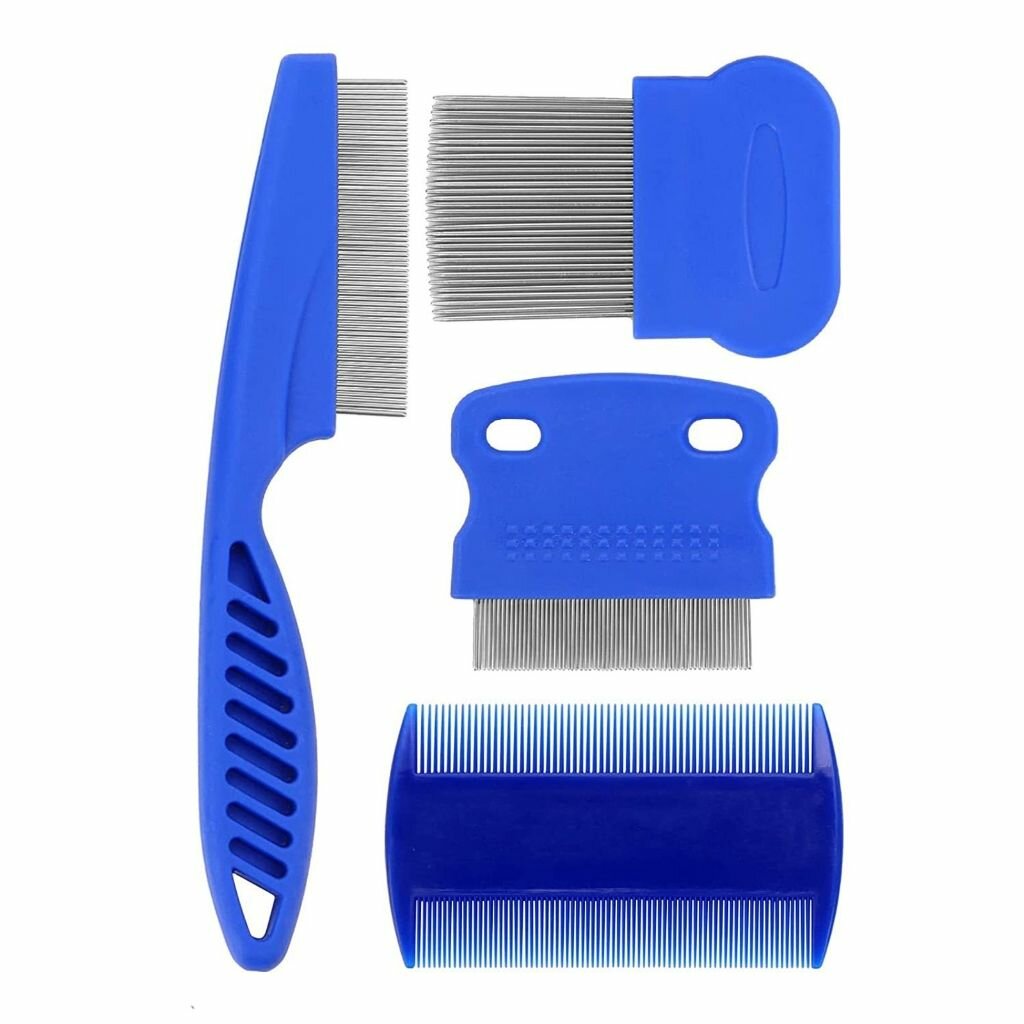 Набор из 4 предметов, расческа от домашних блох