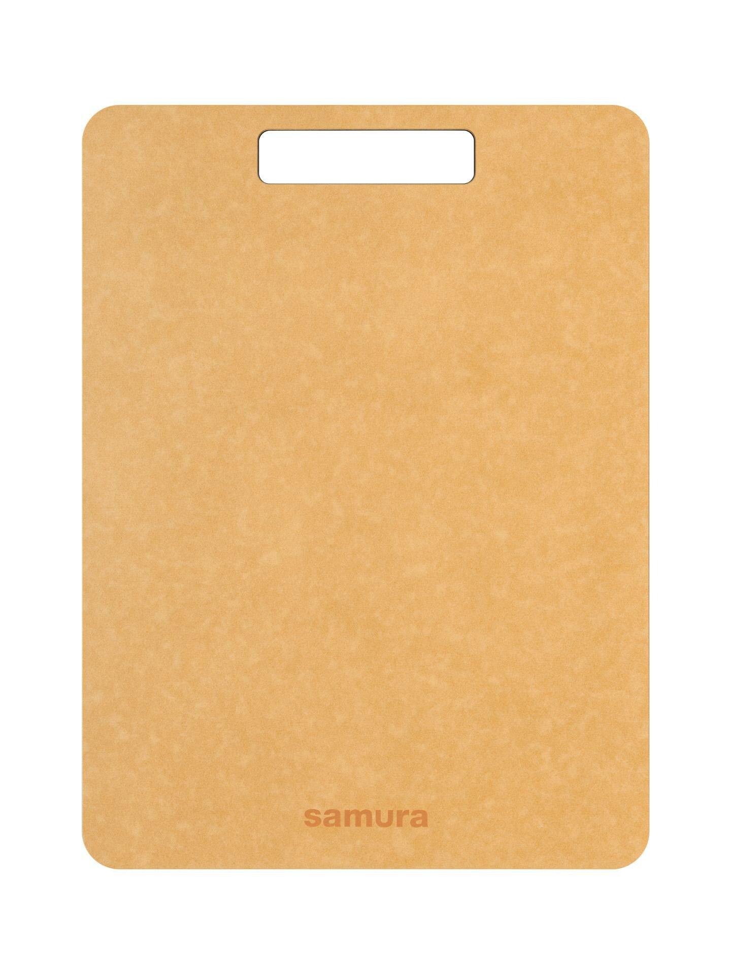 Доска разделочная Samura SCB-06M6L/K из древесного композита с ножками, 370х275х5,5 мм