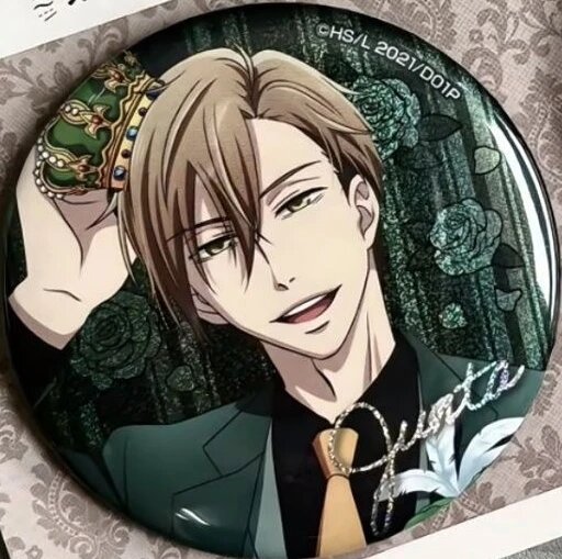 Пластиковая брошь Dakaretai Otoko 1-i Ni Odosarete Imasu Темно-зеленый, Jyunta Azumaya