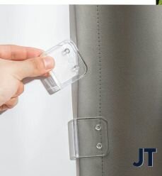 2шт прозрачная прокладка для душа, зажим для занавески, ветрозащитный самоклеящийся брызгозащищенный кронштейн, аксессуары для ванной комнаты