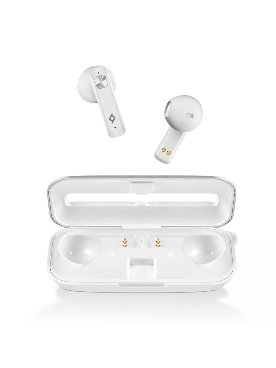 Беспроводная Bluetooth-гарнитура TTEC AirBeat Ultra Slim True Wireless Headsets. Цвет: белый