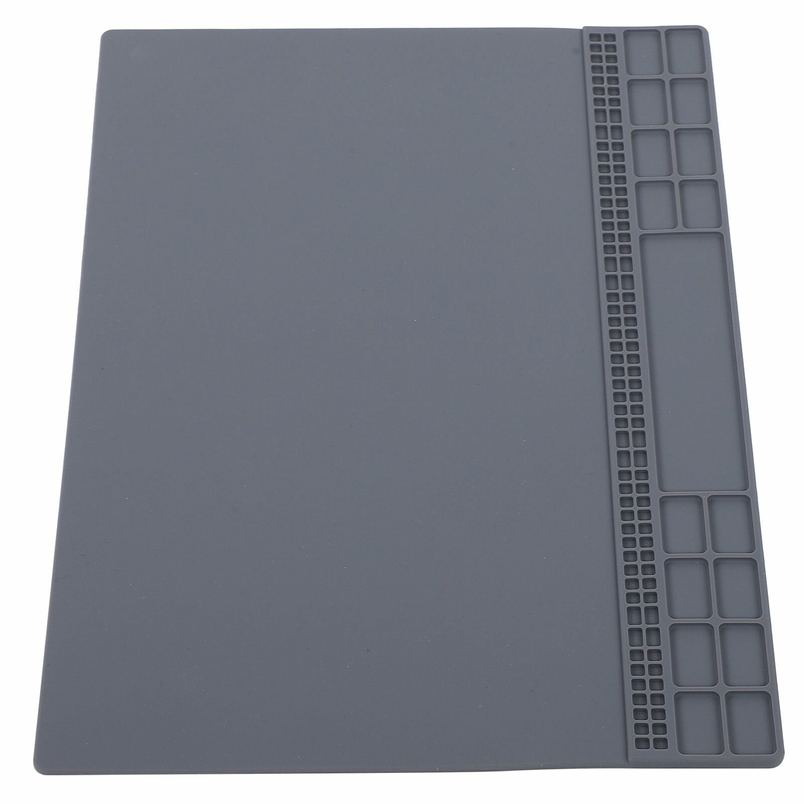 Ремонтный коврик Силиконовый термостойкий коврик для компьютера, телефона, паяльная станция, инструменты, 350x250x4 мм, серый