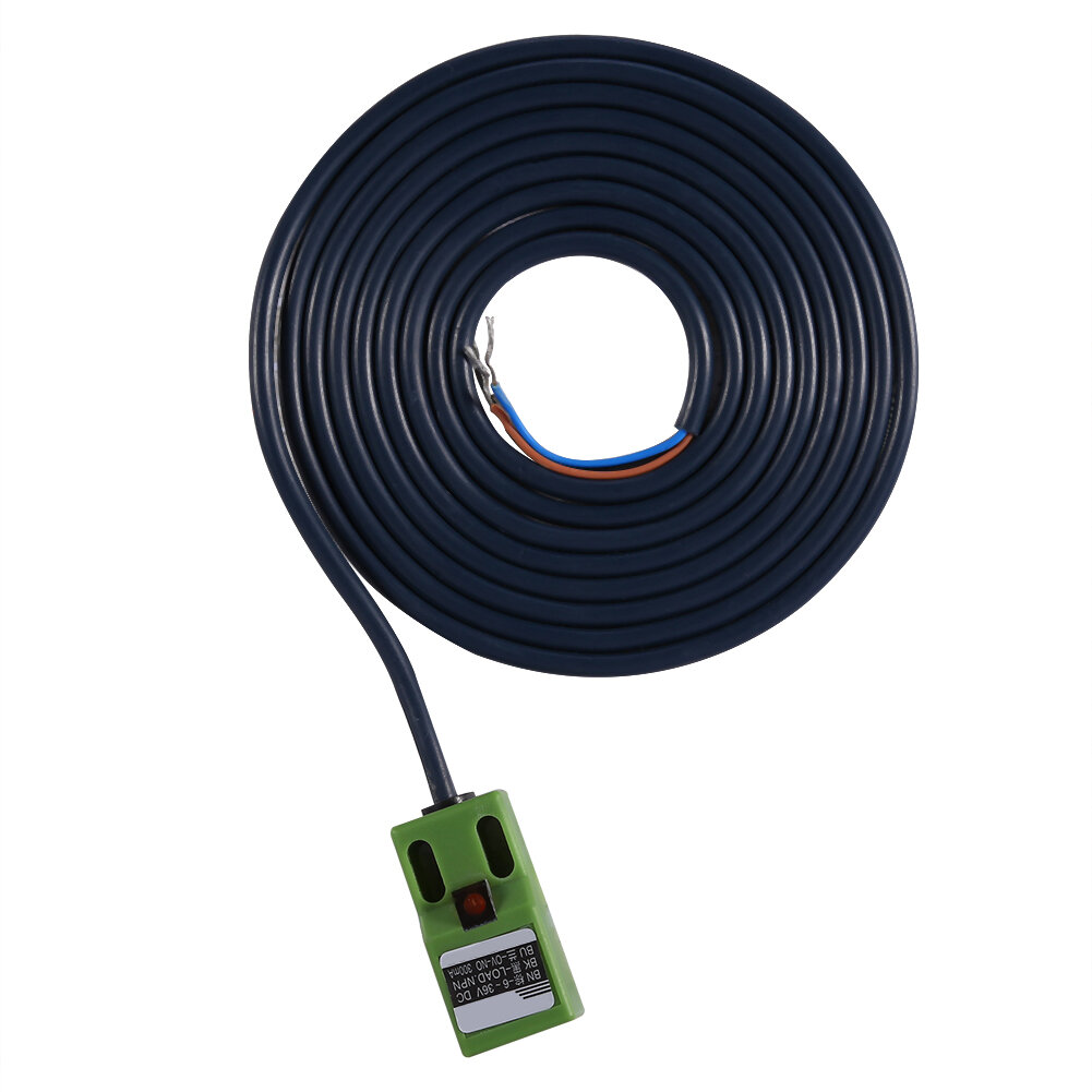 Датчик положения с автоматическим выравниванием, 1 шт, постоянный ток 6–36 В, SN04-N, трёхпроводной, NPN, зелёный