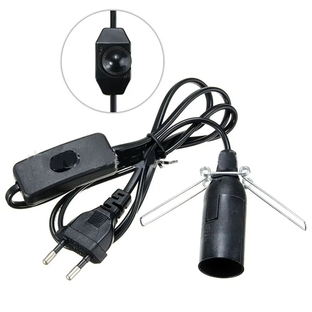 Основание для лампы с выключателем, EU plug, 1,5 м