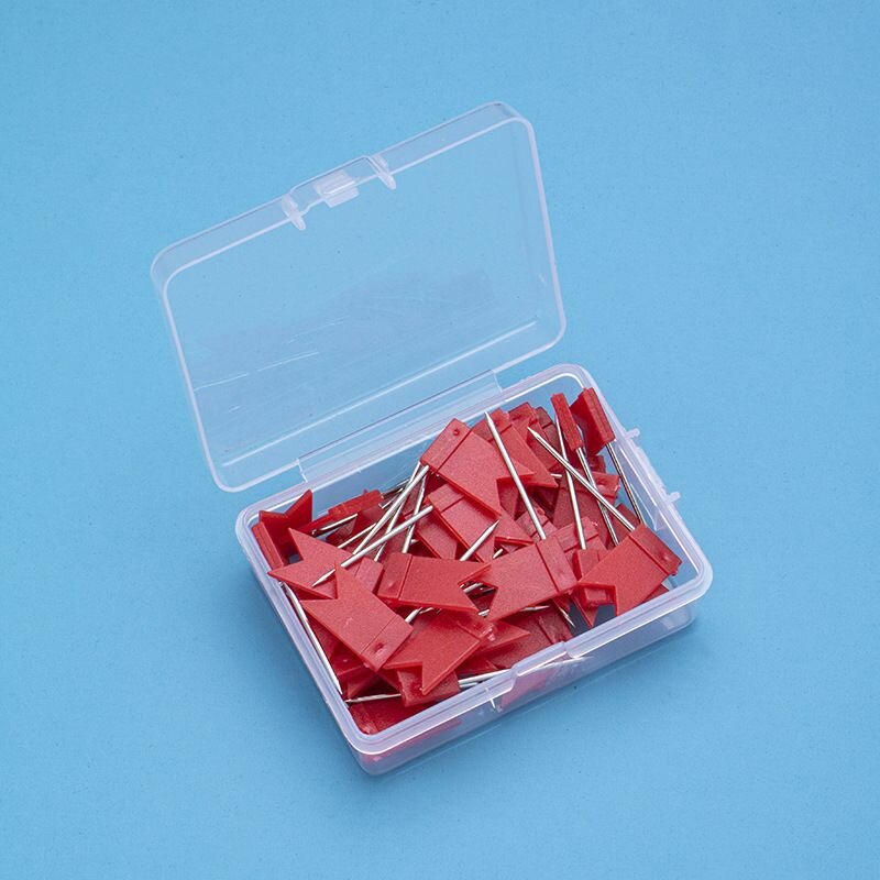 Флажковые Кнопки 100/50 шт в Органайзере