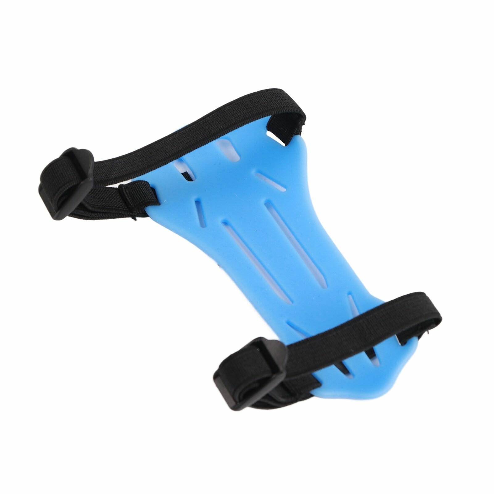 Резиновые защитные приспособления для стрельбы из лука, регулируемые, безопасные, дышащие, эластичные, изогнутые, для лета, синие.