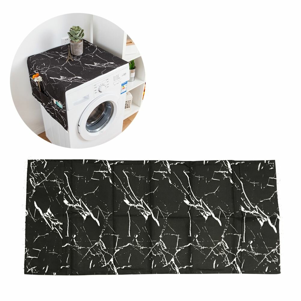 Для Стиральной Машины И Холодильника Чехол Против Пыли 55X130 Cm В Мраморном Стиле