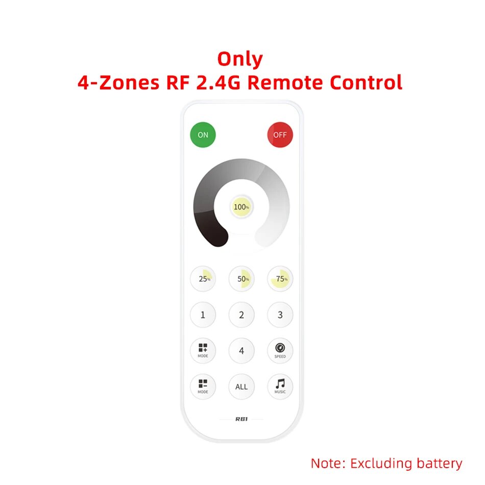 4-Zone RF 2.4G Remote Control RB1 RF Remote