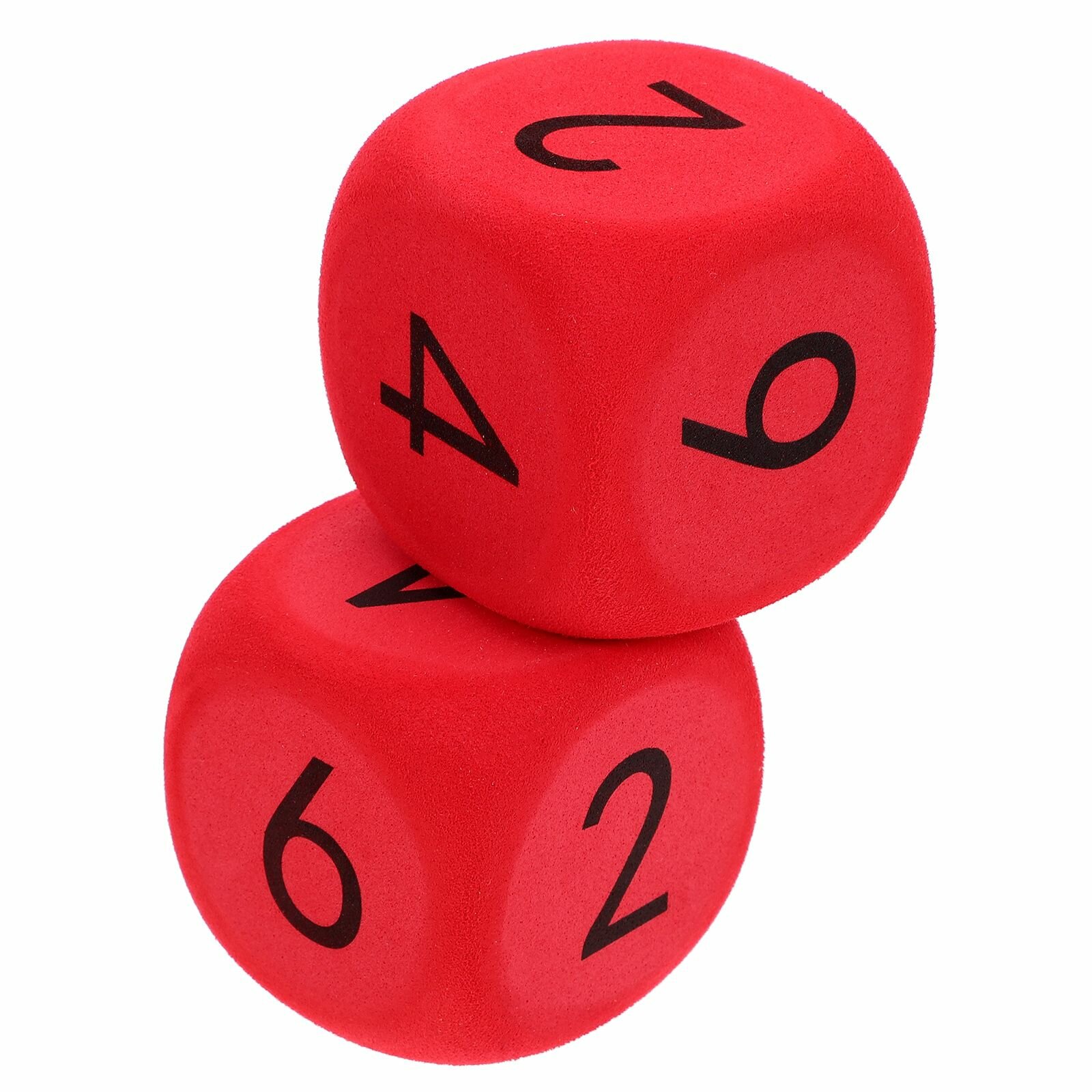 Крупные кубики из ЭВА для детских игр и обучения, мягкие обучающие кубики с цифрами набор 2 шт для развития моторики и счета, безопасная игрушка для детей