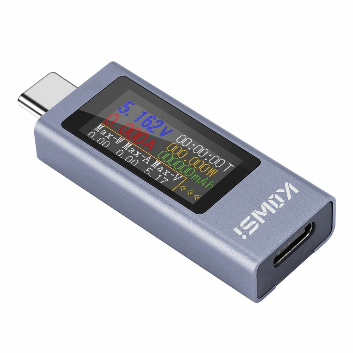 KOWSI Измеритель Мощности USB C, Цифровой Мультиметр тестер USB C вольтметр амперметр измеритель напряжения тока