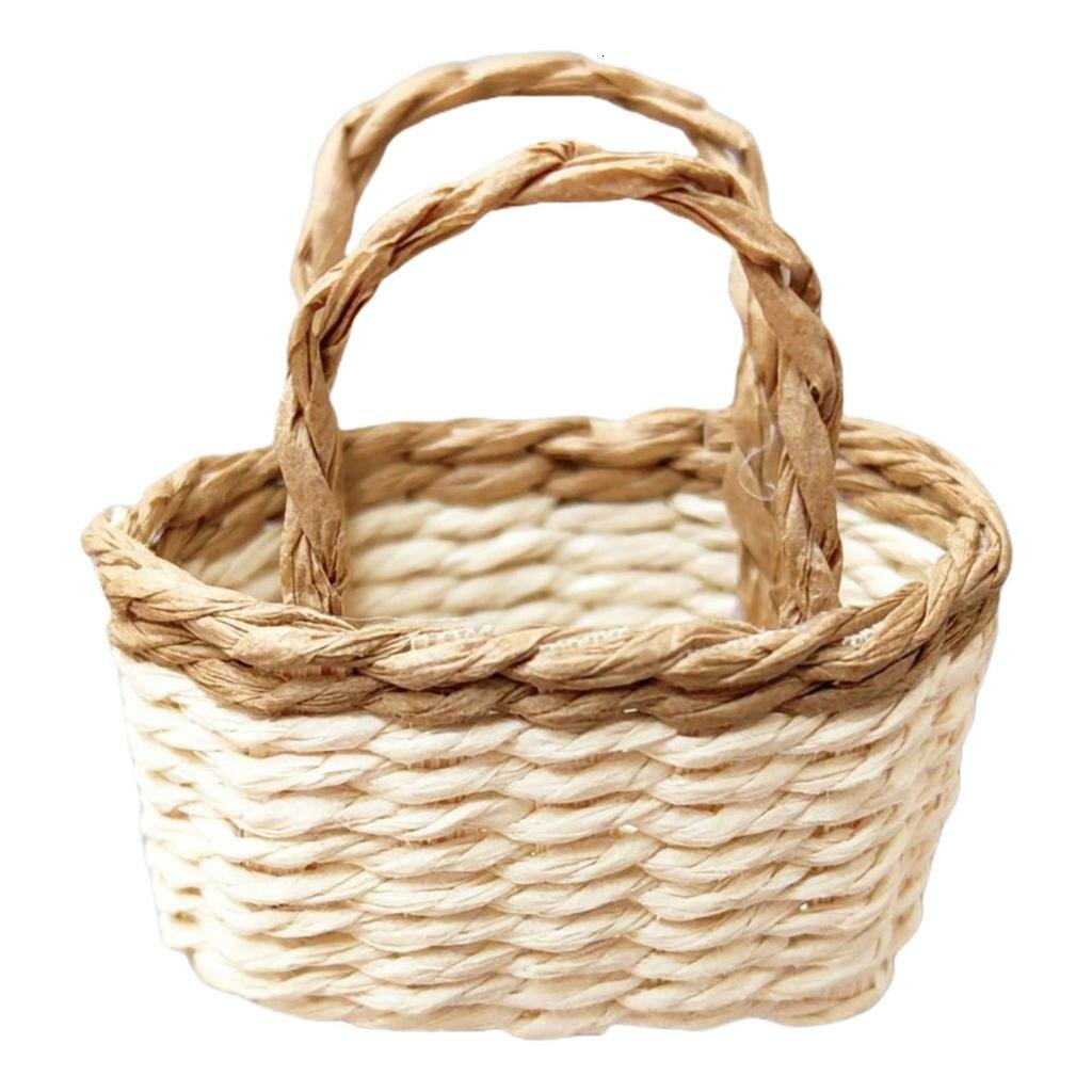 Мини-корзина для кукольного домика, 04