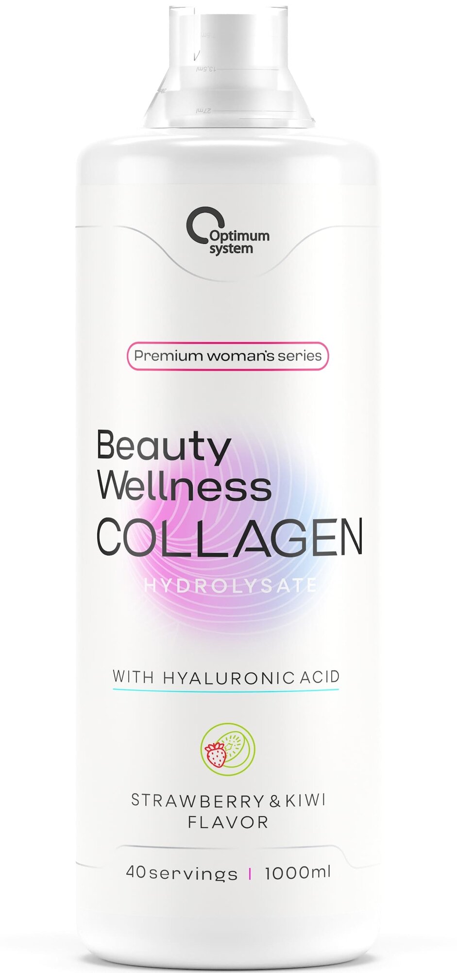 Optimum System Collagen Beauty Wellness Liquid 1000 мл (Клубника-Киви)