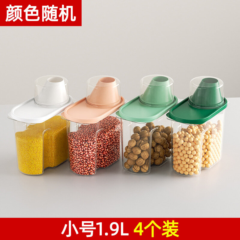 Контейнер для хранения зерна, банка для хранения продуктов, герметичная банка пищевого качества, пластиковый контейнер для хранения, герметичная банка для корма для кошек