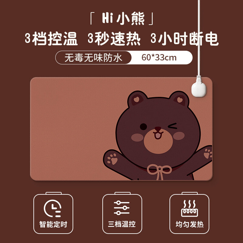 Нагревательная подушка для стола, офисный компьютерный настольный нагревательный коврик для мыши, учебный письменный подогреватель рук, оптовая продажа