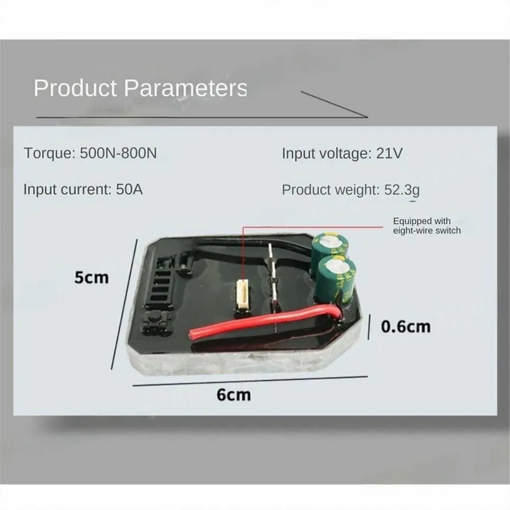 Плата контроллера электрического ударного гайковерта 50А, алюминиевый корпус, бесщеточный литиевый переключатель скорости-jsihdstore