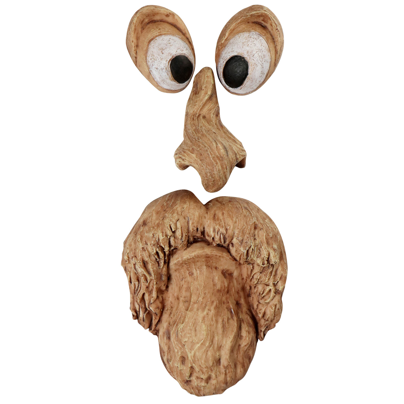 Easter Tree Face Old Man Sculpture Hugger Ghost Face Facial Features Decoration Brown Resin Type A Type B Type C Type D Outdoor Garden Holiday Festivals Halloween 13.7*11.6*6.8cm 370g 220g 190g 310g 1 Piece