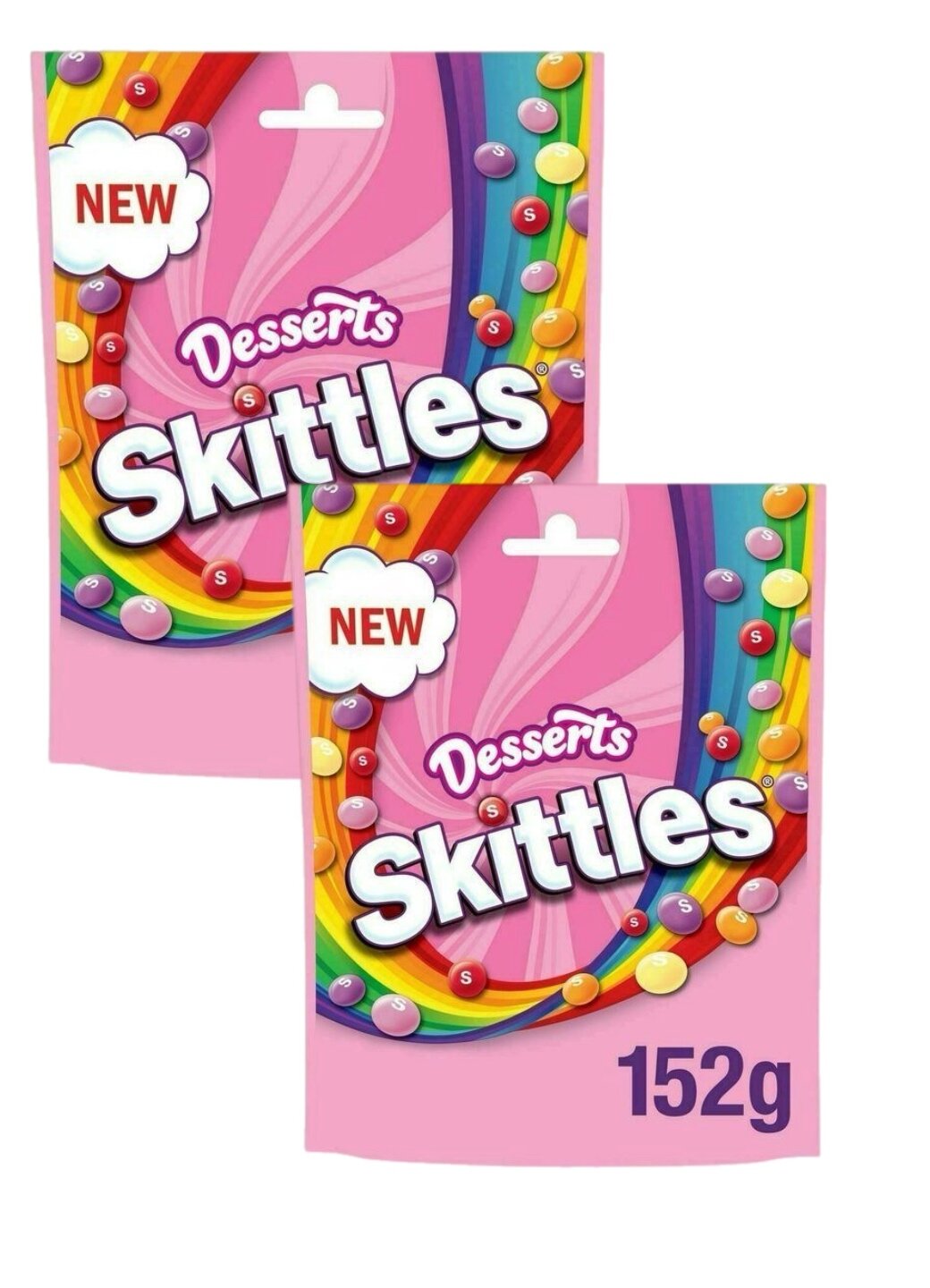 Драже конфеты жевательные Skittles Desserts / Скитлс Дессерт, 152гр х 2 шт