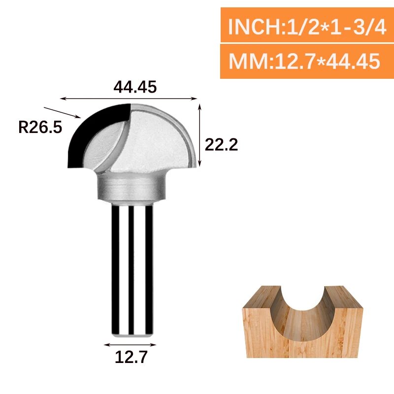 Vsharp Алмазная круглая фреза для МДФ 12.7x44.45