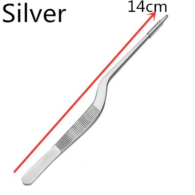 Пинцет кухонный из нержавеющей стали, 14см, Silver