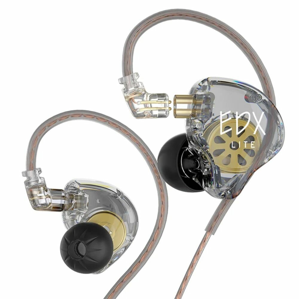 Наушники EDX Lite HIFI Stereo Bass Music Earphones In-ear Monitor Earphones Stage Live Sports Gaming Headset ZSNPROX ZSTX
