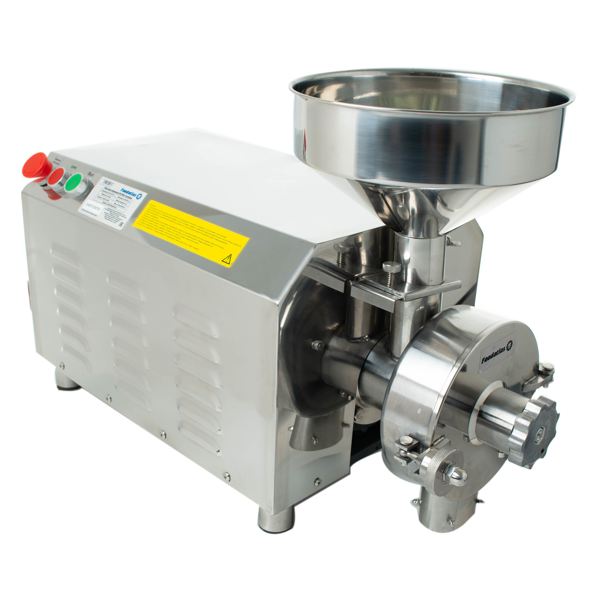 Мельница Foodatlas HR-3600, 3,6 кВт, настольная, нержавеющая сталь
