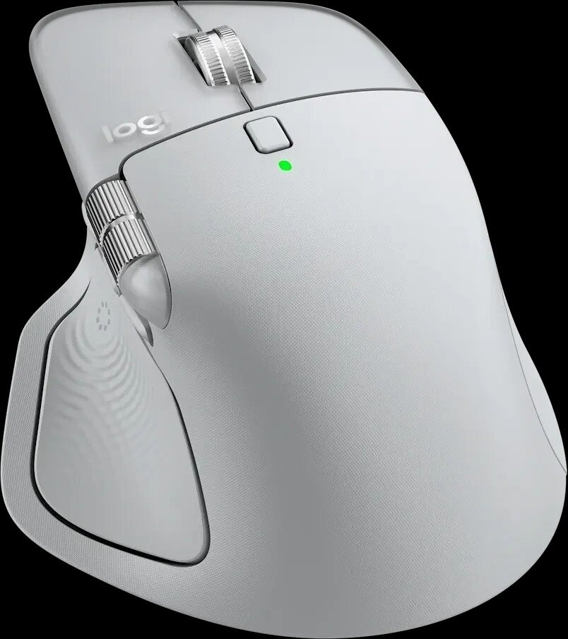 Мышь беспроводная Logitech MX Master 4, Bluetooth, эргономичная, высокоточная, дизайн Pale Grey цвет белый — фото 1