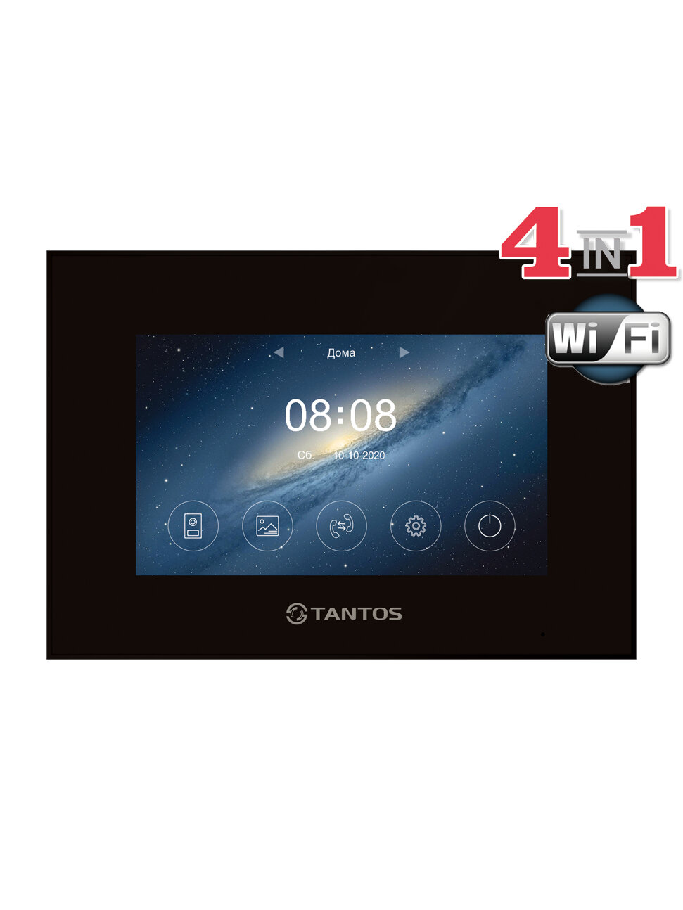 Монитор видеодомофона Tantos Marilyn HD Wi-Fi IPS (Black)