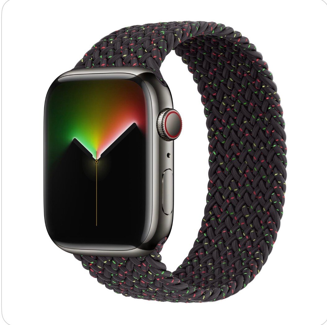 Ремешок Apple Watch Black Unity Braided Solo Loop MMWN3FE/A размер 4 44/45/46/49mm