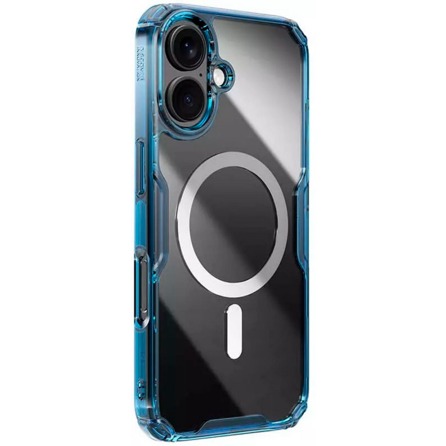 Чехол Nillkin Nature TPU Pro Magnetic Case 287273 для iPhone 16 (голубой) — фото 1