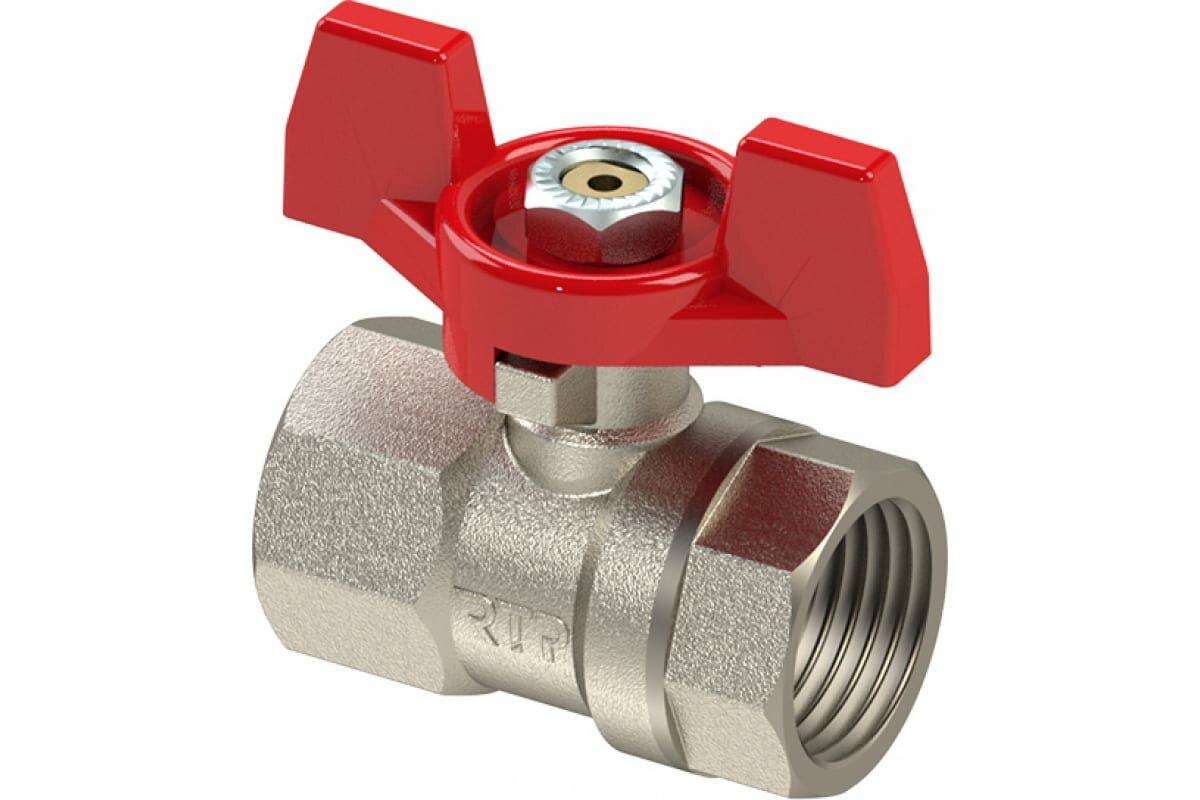 RTP латунный кран шаровой вн/вн. PN 25 G 3/4 ручка бабочка модель 34889 для водоснабжения