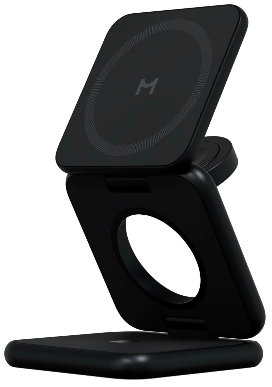 Сетевое зарядное устройство для смартфона Magssory Fold Pro, 3 в 1, с магнитами, совместимое с Qi2 (black WCH063)