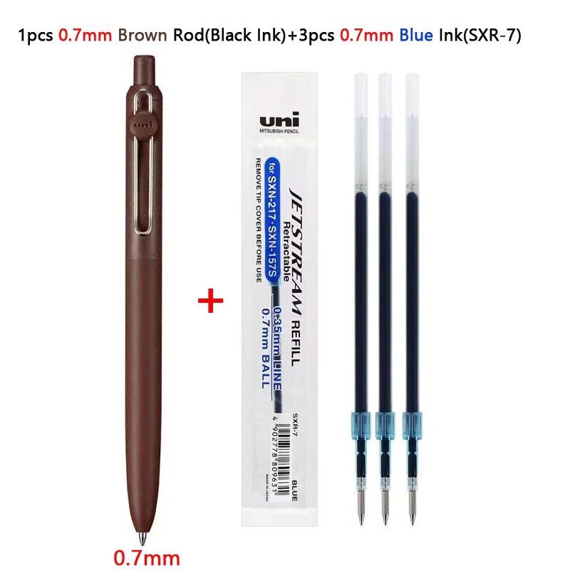 Гелевые ручки Uni ZENTO 0,38 мм Коричневый, 0.7 BN Pen BU Refill