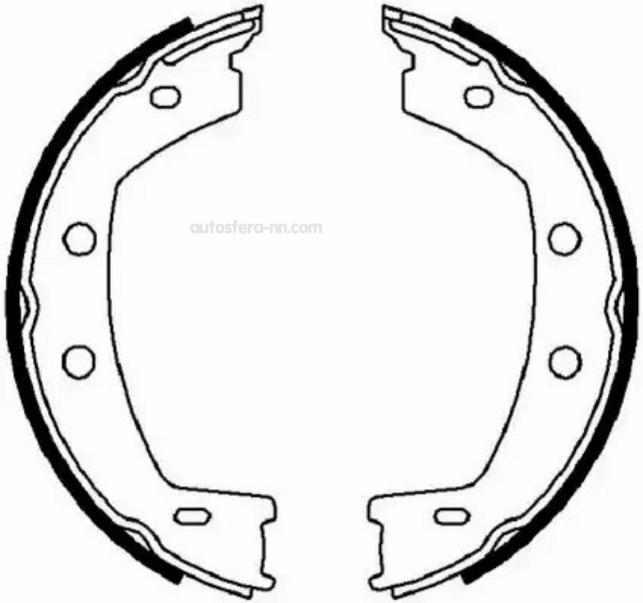 FERODO FSB4032 Колодки тормозные барабанные