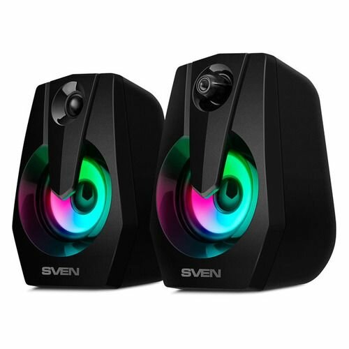 Колонки Sven 370, 2.0, черный [sv-020552]