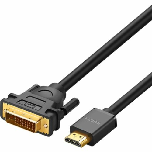 Кабель интерфейсный UGREEN HD106 10136_ HDMI(M)/DVI(24+1), 3м, черный