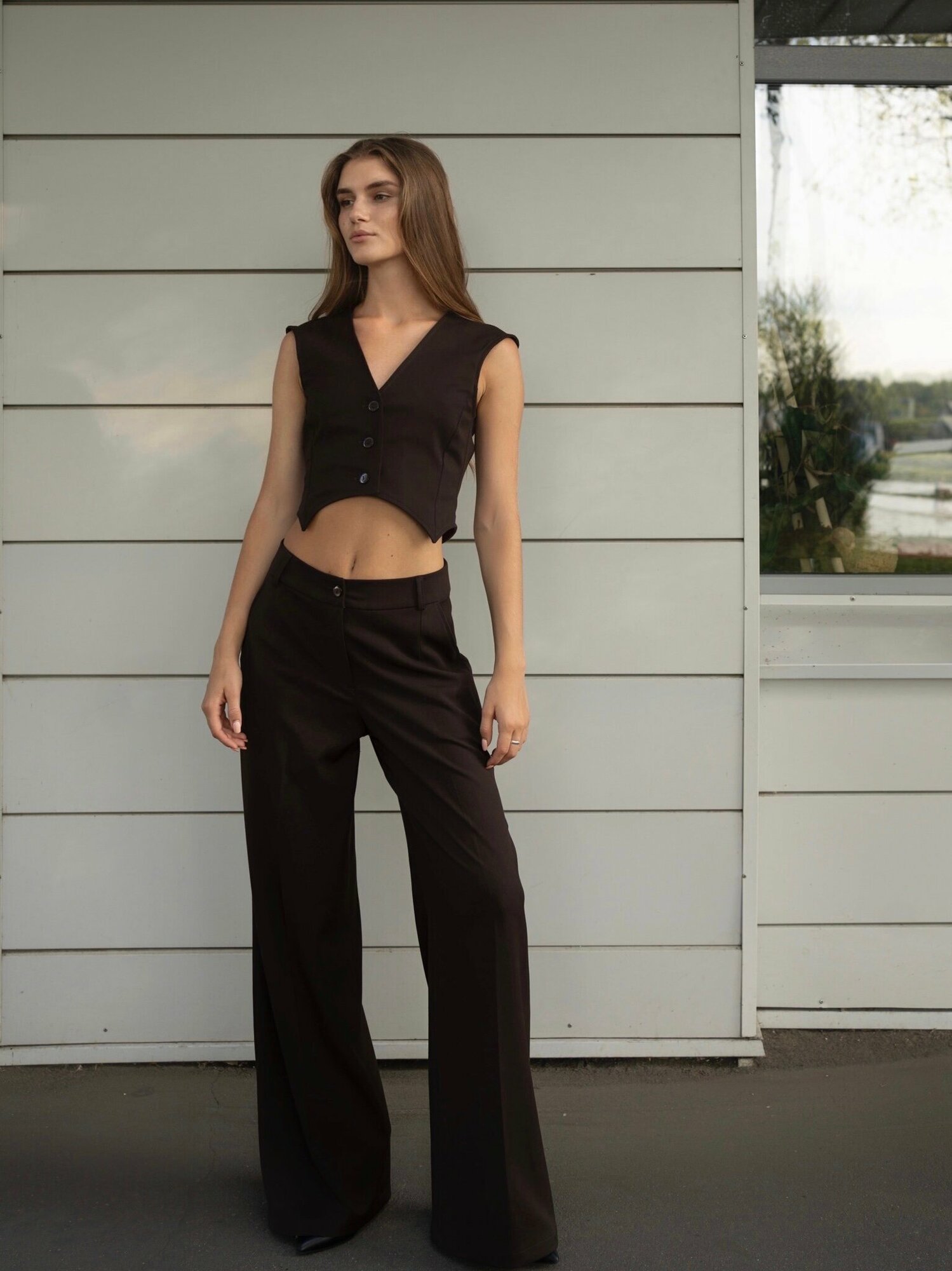 Брюки палаццо