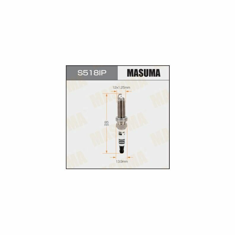 Свеча зажигания MASUMA IRIDIUM+PLATINUM (ILZKAR8J8SY) (ILZKAR8H8S) HONDA ACCORD 2017-2025, HONDA CIVIC 2017-2025, HONDA CR-V 2018-2025, HONDA JADE 2015-2020, HONDA STEPWGN 2015-2025, HONDA STEPWGN SPADA